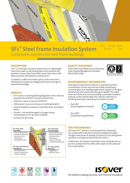 SF3+ Steel Frame Insulation System - GRM Insulation Solutions