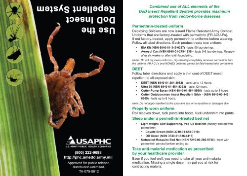 Use the DoD Insect Repellent System - U.S. Army Public Health ...