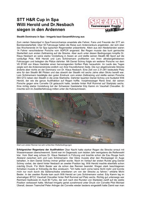 STT H&R Cup in Spa Willi Herold und Dr.Nesbach ... - jb-Racing