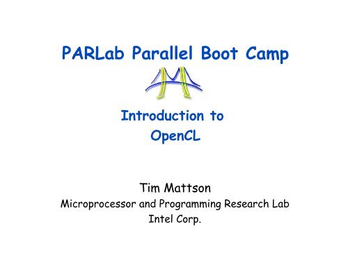 OpenCL - Par Lab