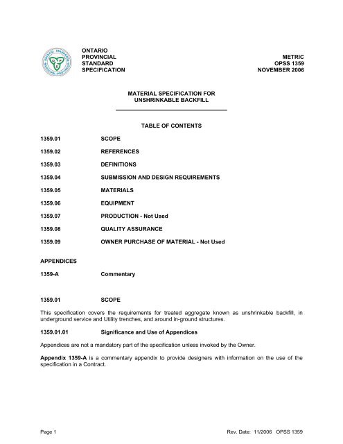 OPSS 1359 Nov06.pdf - Ontario