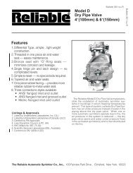Model DDX-LP Dry Pipe Valve System 4â€ (100mm), 6â€