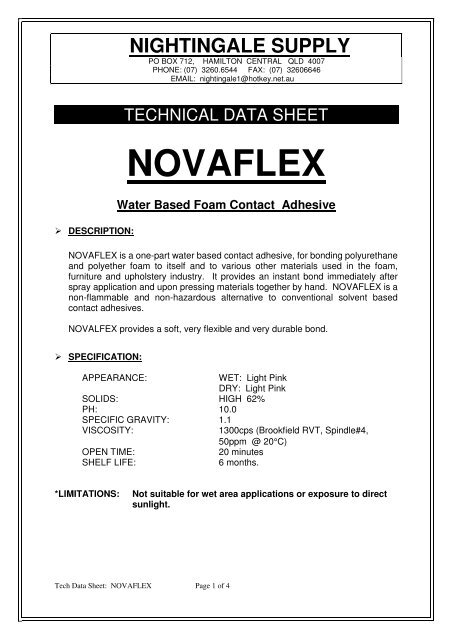 NOVAFLEX - Nightingale Supply