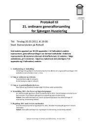 Protokoll fra ordinær generalforsamling 2013