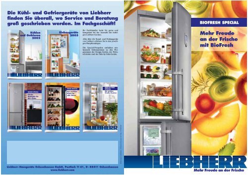 Mehr Freude an der Frische mit BioFresh