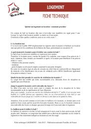 fiche de visite pour l'acquisition d'un logement