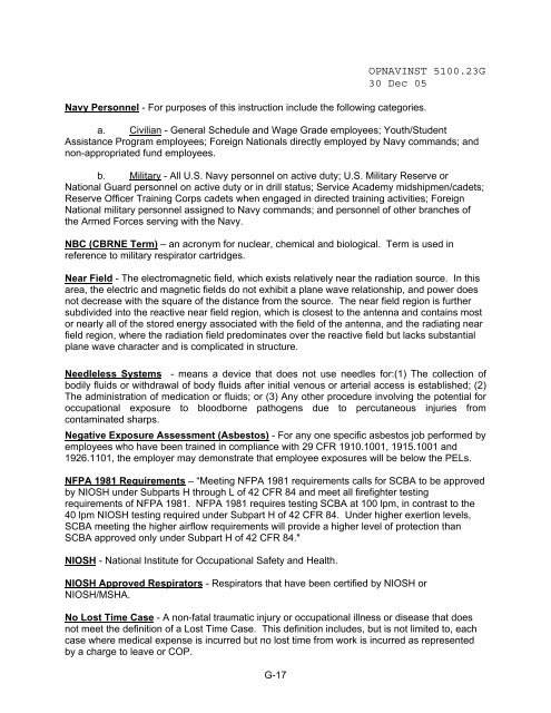 Navy Personnel - For purp