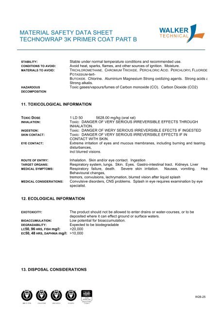 MATERIAL SAFETY DATA SHEE