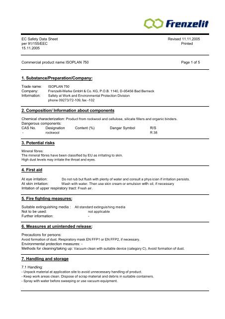 Isoplan 750.pdf - SIG Technical Insulation