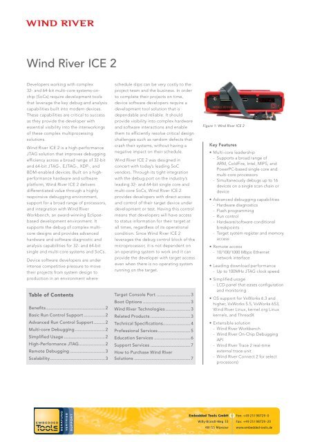 Wind River ICE 2 - Embedded Tools GmbH