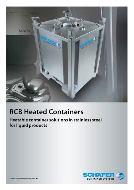 RCB Heated Containers - SCHÃ FER Container Systems