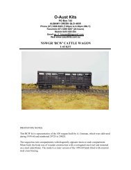 NSWGR CW 4 Wheel Cattle Wagon - kit