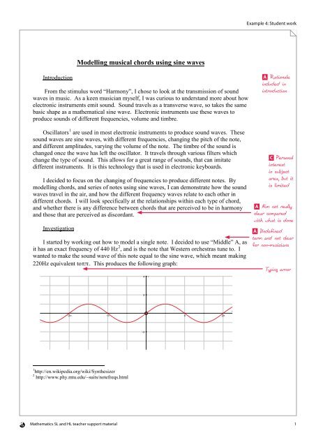 Modelling musical chords using sine waves - debbiebaker