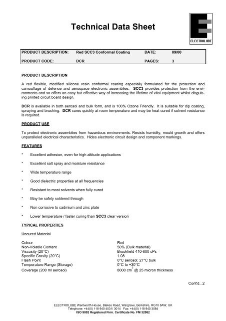 Technical Data Sheet - Lindberg & Lund AS