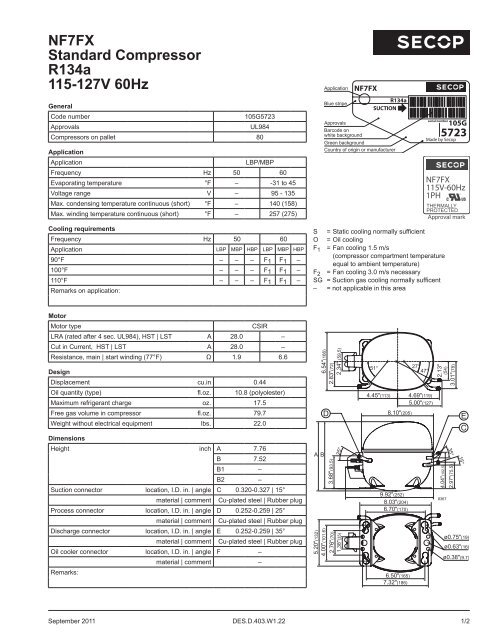 NF7FX nf7fx_105g5723_r134a_115v_60hz_09 ... - Secop