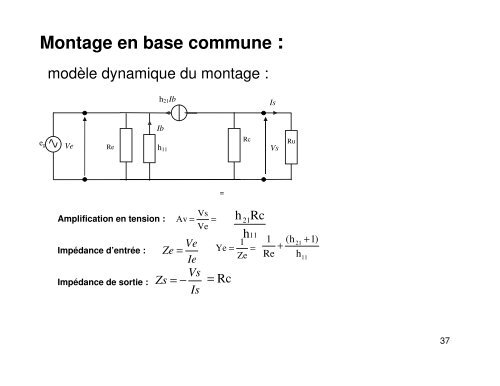 Montage en base commune