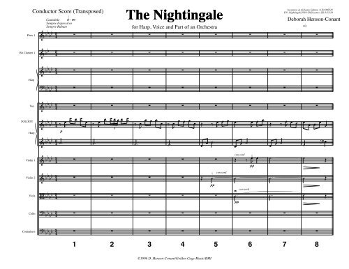 The Nightingale Deborah Henson Conant Sheet Music Best Sale | a-lok.com