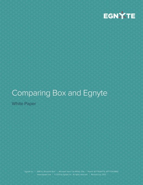 Egnyte vs. Box