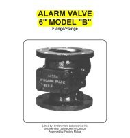 Alarm Check Valve (Globe Model H Series) - Firequip