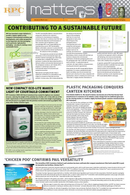 CONTRIBUTING TO A SUSTAINABLE FUTURE - rpc bebo polska