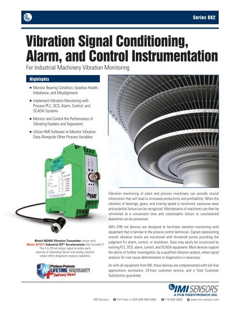 Vibration Signal Conditioning, Alarm, and ... - PCB Piezotronics