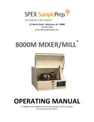 8000M MIXER/MILL - SPEX SamplePrep