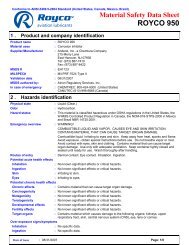 MSDS AZ 634-2 - ChemCenters