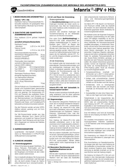 Infanrix-IPV+Hib - Impfschaden.info