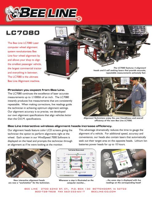 LC7080 Computer Wheel Alignment Brochure (PDF*)