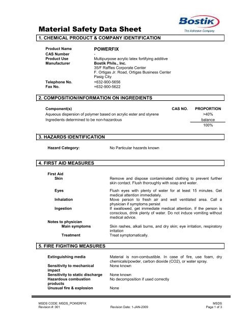 Powerfix - Bostik Philippines Inc.