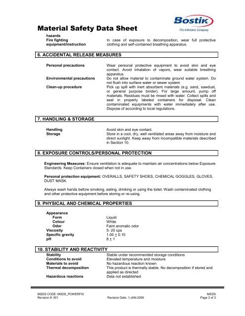 Powerfix - Bostik Philippines Inc.