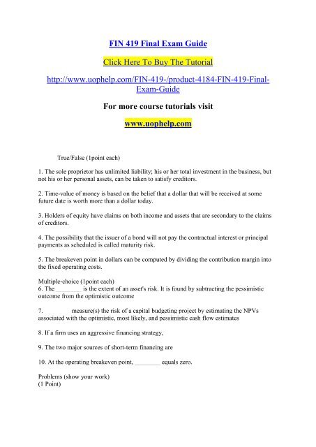 FIN 419 Final Exam Guide.pdf