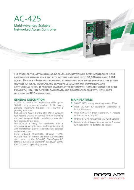 AC-425 Networked IP controller