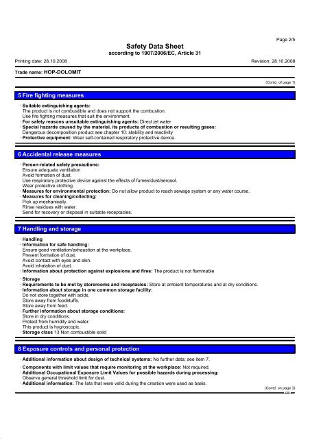 Safety Data Sheet - OMEGA MINERALS