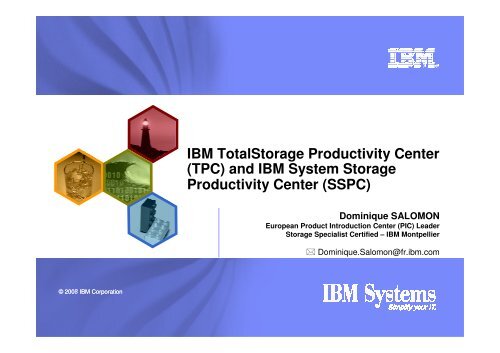 (TPC) and IBM System Storage Productivity Center - Common ...