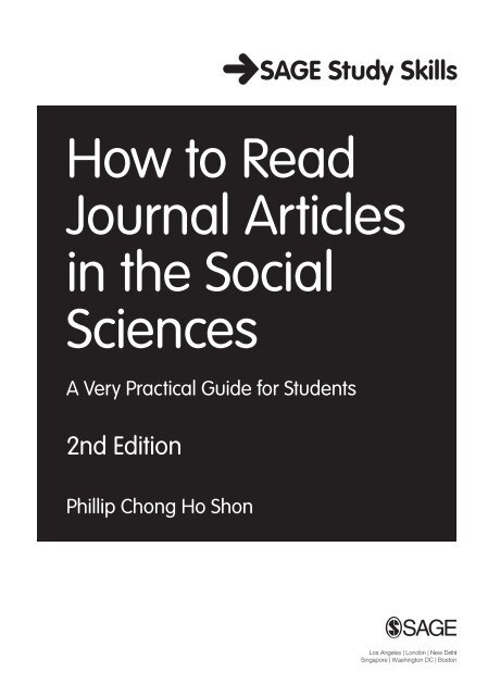 Journal Articles in the Social Sciences