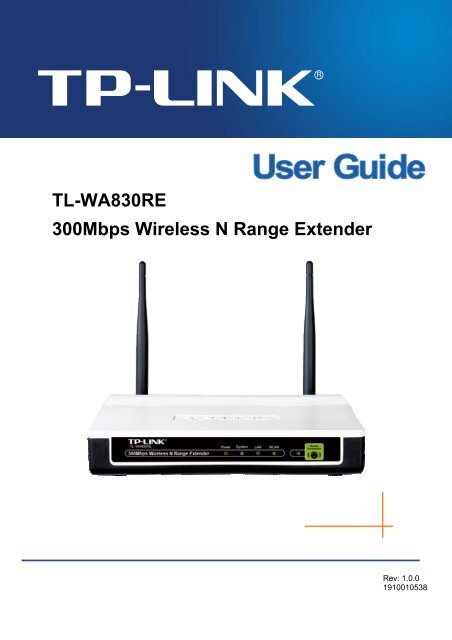 TL-WA830RE 300Mbps Wireless N Range Extender - TP Link