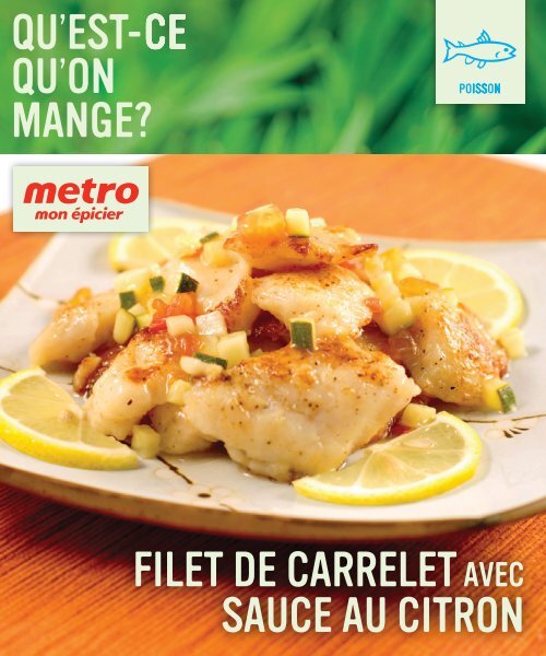 Filet de CARRELET sauce au citron
