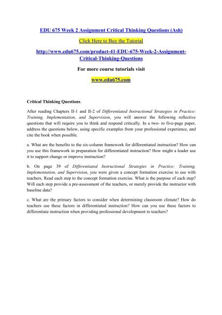 EDU 675 Week 2 Assignment Critical Thinking Questions (Ash).pdf