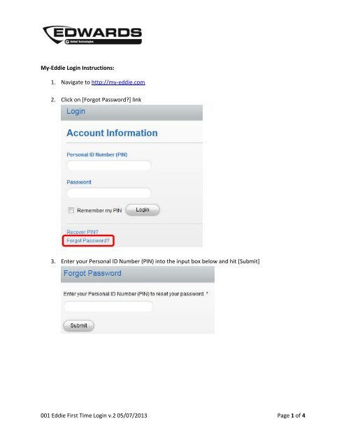 First Time Login Help