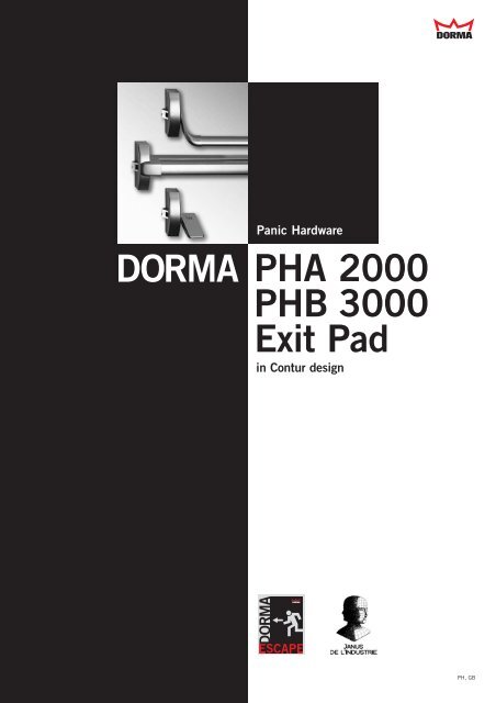 DORMA PHA 2000 PHB 3000 Exit Pad