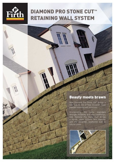 DIAMOND PRO STONE CUT RETAINING WALL SYSTEM