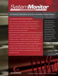 Shopping cart containment system - Gatekeeper Systems