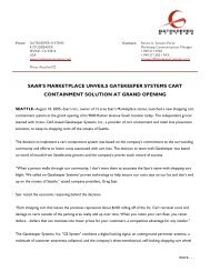 Shopping cart containment system - Gatekeeper Systems