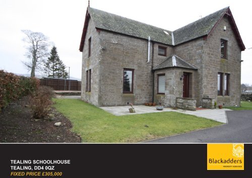 tealing schoolhouse tealing, dd4 0qz fixed price Â£305000 - TSPC