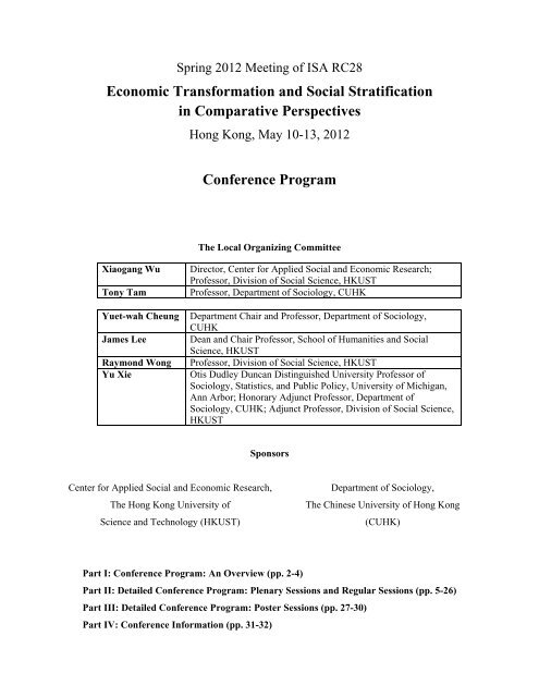 Economic Transformation and Social Stratification in Comparative ...