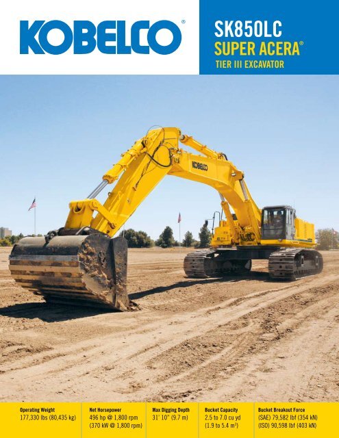 enlace Armario División kobelco 850 excavator escala Así llamado título