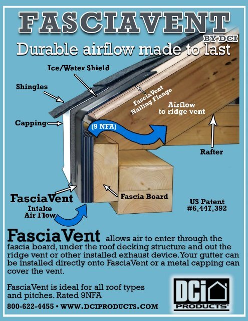 Fasciavent intake ventilation - DCI Products