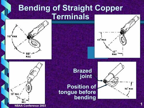 Bending of Straight Copper Terminals