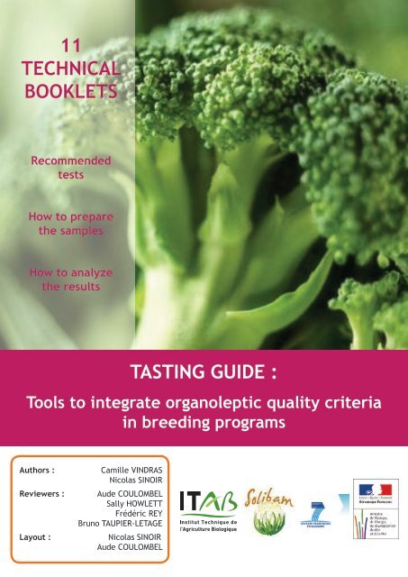 11 TECHNICAL BOOKLETS TASTING GUIDE